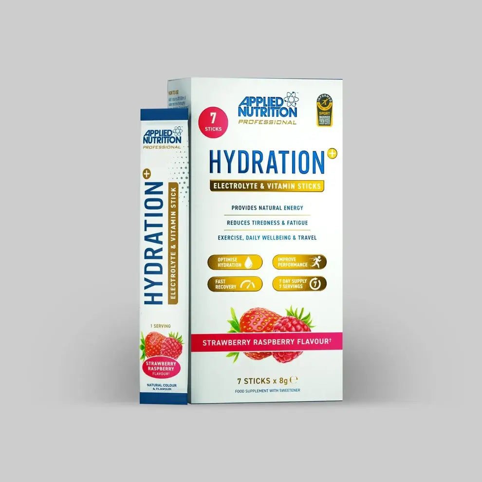 Applied Nutrition Hydration+ Electrolyte & Vitamin Powder Stick Pack ...
