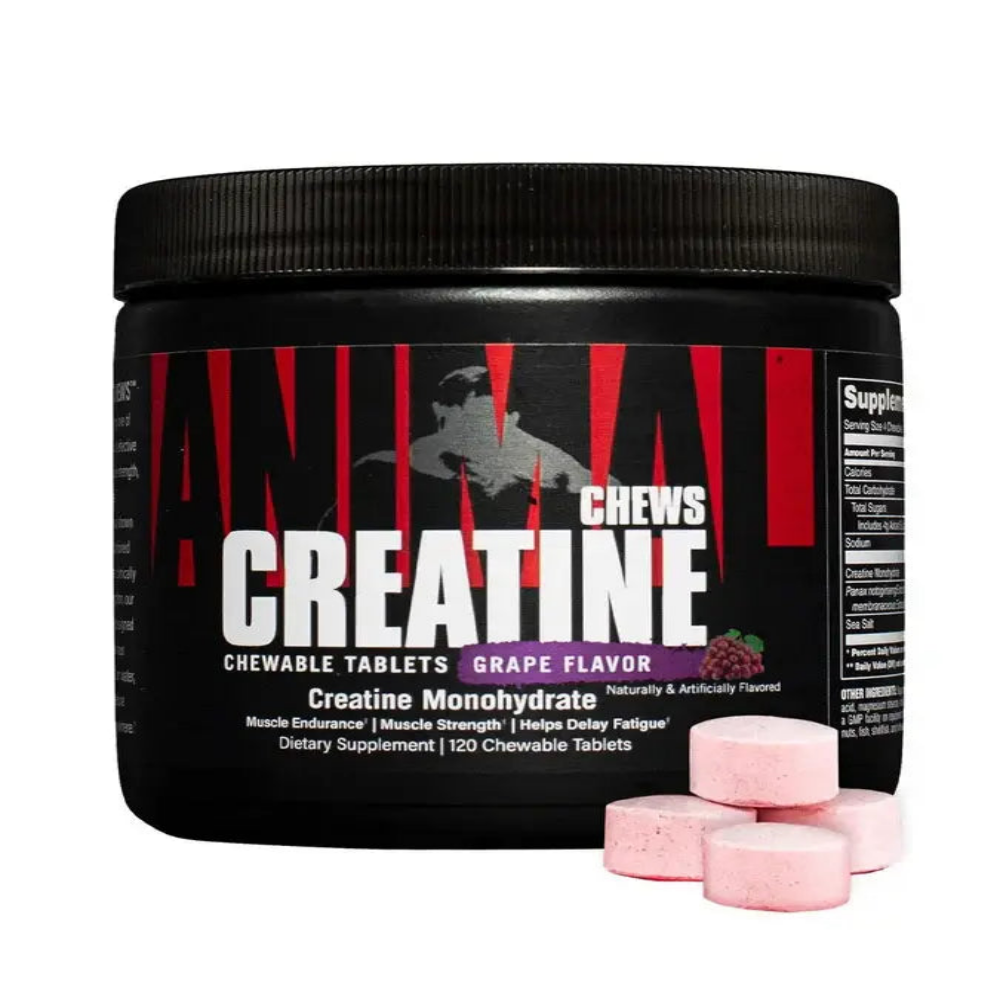 Universal Nutrition Animal Creatine, 120 Chewable Tablets, Grape ...